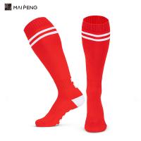 China Knee High Mens Grip Football Socks Anti Slip Compression Soccer Socks Custom Logo for sale