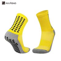 China Colorful Football Cushioned Compression Socks Unisex Anti Slip Crew Soccer Socks for sale