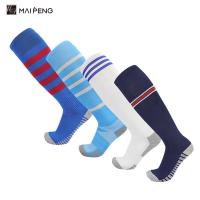 China Breathable Knee High Cotton Athletic Football Socks Anti Slip Mens Football Grip Socks for sale