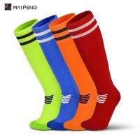 China Compression Knee High Athletic Football Socks Colourful Anti Slip Soccer Socks for sale
