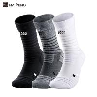 China Custom Logo Cushioned Basketball Socks Athletic Men Padded Cotton Socks for sale