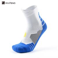 China Towel Bottom Thick Cushioned Athletic Socks Mesh Basketball Breathable Sports Socks for sale