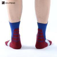 China Towel Bottom Thick Cushioned Athletic Socks Mesh Basketball Breathable Sports Socks for sale
