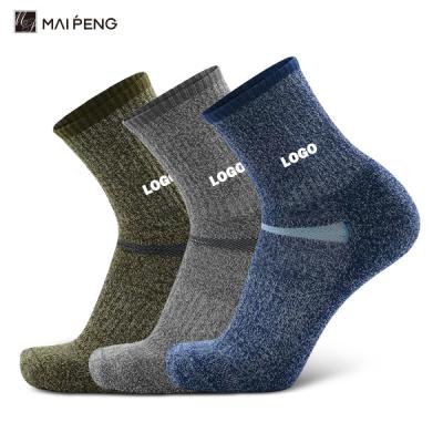 China Thermal Warm Crew Winter Outdoor Sport Hiking Socks Men Thick Merino Wool Socks for sale