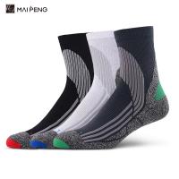 China Cushion Padded Custom Cycling Socks Breathable Crew Bike Riding Socks for sale