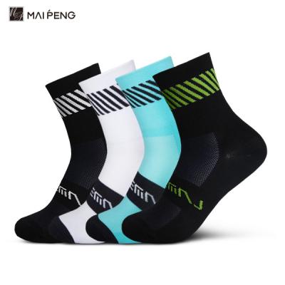 China Anti Slip Custom Cycling Socks Wear Resistant Nylon Breathable Racing Bike Socks for sale