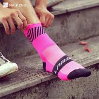 China Anti Slip Custom Cycling Socks Wear Resistant Nylon Breathable Racing Bike Socks for sale