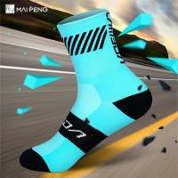 China Anti Slip Custom Cycling Socks Wear Resistant Nylon Breathable Racing Bike Socks for sale