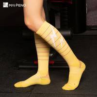 China Female Polyester Athletic Compression Sports Socks Customized Colors for sale