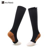China Anti Slip Compression Leg Socks Venous Pressure Socks Zipper Compression Socks for sale