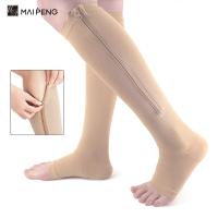 China Anti Slip Compression Leg Socks Venous Pressure Socks Zipper Compression Socks for sale