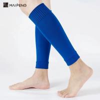 China Custom Footless Running Compression Leg Sleeves Football Leg Sleeves Socks for sale