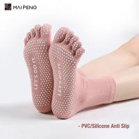 China Custom Soft Cotton Non Slip Yoga Socks For Women Five Toe Grip Yoga Socks for sale