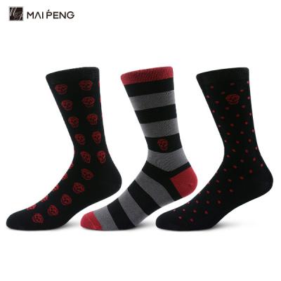 China Sustainable Bamboo Cotton Crew Socks Fashionable Custom Pattern for sale
