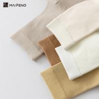 China Pure Color Custom Bamboo Socks Breathable Fiber Crew Socks Custom for sale