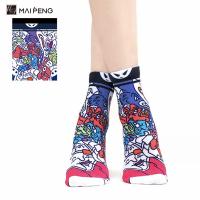 China Custom Logo Sublimation Printed Socks Polyester 3D Printed Socks for sale