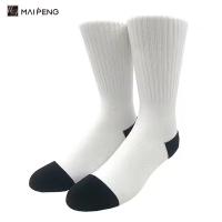 China Cartoon Half Terry Sublimation Printed Socks Breathable Cotton Custom for sale