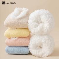 China Ankle Fuzzy Thick Warm Home Socks Anti Slip Cozy Fuzzy Slipper Socks With Grippers for sale