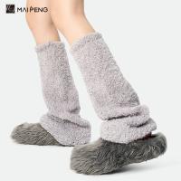 China Fluffy Loose Knit Women Leg Warmers For Yoga And Casual Wear for sale