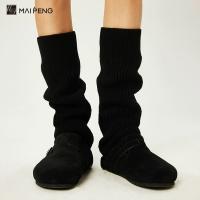 China Women Luxury Cashmere Leg Warmers Soft And Thermal Winter Knitted Leg Warmer for sale