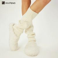 China Women Luxury Cashmere Leg Warmers Soft And Thermal Winter Knitted Leg Warmer for sale