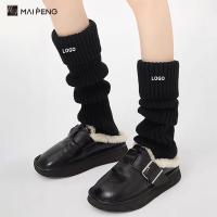 China High Stretchy Embroidered Ribbed Leg Warmers For Women Winter Party Usage for sale