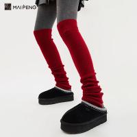China Women Ribbed Over Knee High Socks Leg Warmers Toeless Yoga Ballet Dance Leg Warmers for sale