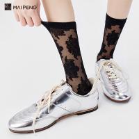 China Custom Summer Wear Fashionable Crystal Socks Women'S Glass Silk Tide Socks for sale