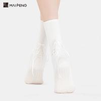 China Straps Design Anti Slip With Open Instep Yoga Socks Women'S Pilates Crew Grip Socks for sale