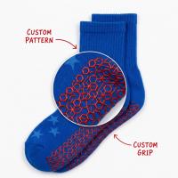 China Custom Polka Dot Soft Cotton Non Slip Pilates Socks for sale