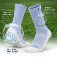 China Custom Non Slip Men'S Soccer Socks Breathable Comfort Sports Training Grip Socks for sale