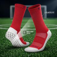 China Custom Non Slip Men'S Soccer Socks Breathable Comfort Sports Training Grip Socks for sale