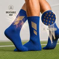 China Eco-Friendly Recycled Thermal Winter Football Socks Team Bulk Warm Fleece Lined Soccer Training Grip Socks for sale