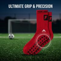 China Anti-Bacterial Seamless Toe Quick-Dry Football Socks Breathable Soccer Crew Athletic Performance Grip Socks for sale