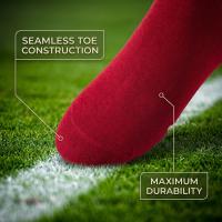 China Eco-Friendly Recycled Thermal Winter Football Socks Team Bulk Warm Fleece Lined Soccer Training Grip Socks for sale