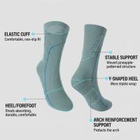 China Moisture Wicking Breathable Bamboo Fiber Crew Socks Quick Dry Sweat Absorbing Daily Sports Socks for sale