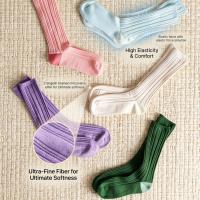 China Ultra Soft 80% Bamboo Fiber Crew Socks Breathable Eco Friendly Comfort Daily Casual Socks for sale