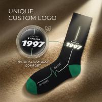 China Custom Logo OEM Bamboo Fiber Crew Socks Wholesale Factory Direct Sustainable Unisex Socks for sale