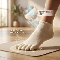 China Eco Friendly Bamboo Organic Cotton Non Slip Yoga Socks Sustainable Recycled Grip Socks for sale