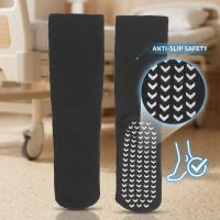 China Hospital Elderly Non Slip Socks Diabetic Non Binding Anti Skid Fall Prevention Socks for sale