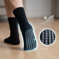 China Hospital Elderly Non Slip Socks Diabetic Non Binding Anti Skid Fall Prevention Socks for sale