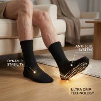 China Hospital Elderly Non Slip Socks Diabetic Non Binding Anti Skid Fall Prevention Socks for sale