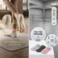 China Non Slip Toe Cover Liner Socks Toeless Forefoot Five Toe Separator Yoga Pilates Ballet Grip for sale