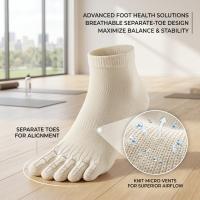 China Eco Friendly Bamboo Organic Cotton Non Slip Yoga Socks Sustainable Recycled Grip Socks for sale