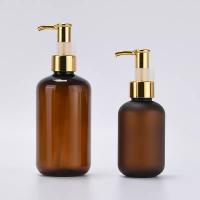 China 100ml 200ml Plastic Shampoo Pump Lotion Bottle PET Body Wash for sale