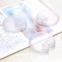 China Empty 20ml Plastic Perfume Card Fine Mist Spray Bottle Transparent Refillable Round for sale