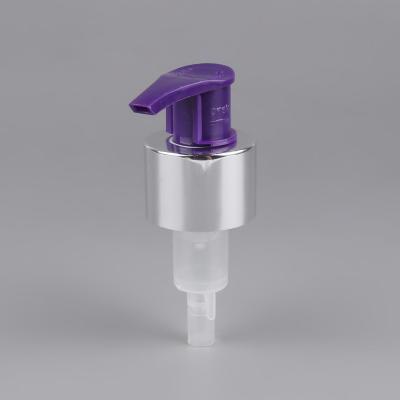 China Aluminum Purple Lotion Dispensing Pump 28/410 Body Wash for sale