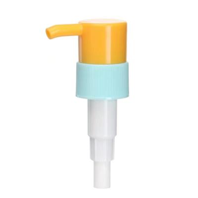 China Blue 24mm Plastic Lotion Dispensing Pump 24/410 Shampoo Soap Non Spill for sale