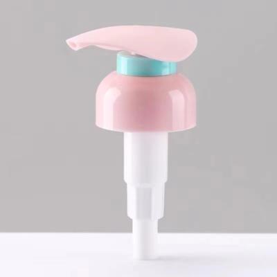 China 28/410 Pink 28mm Plastic Lotion Dispensing Pump Screw For Bottle for sale