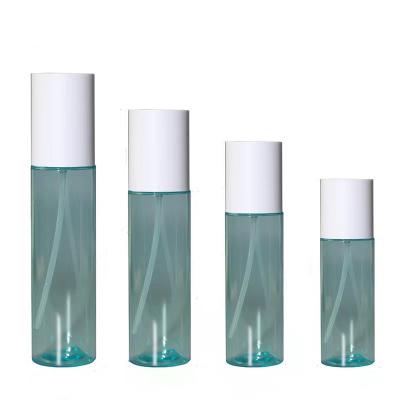 China Light Blue Refillable Plastic Pump Bottle Lotion 80ml 100ml 120ml 150ml for sale